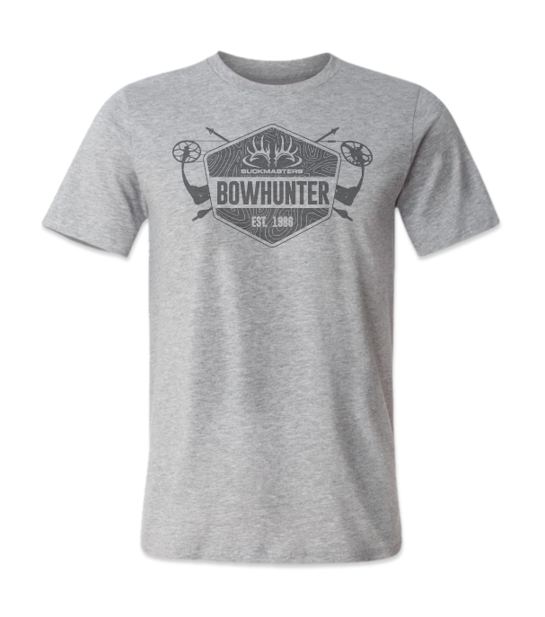 Buckmasters "BOWHUNTER" Athletic Heather Short Sleeve Tee