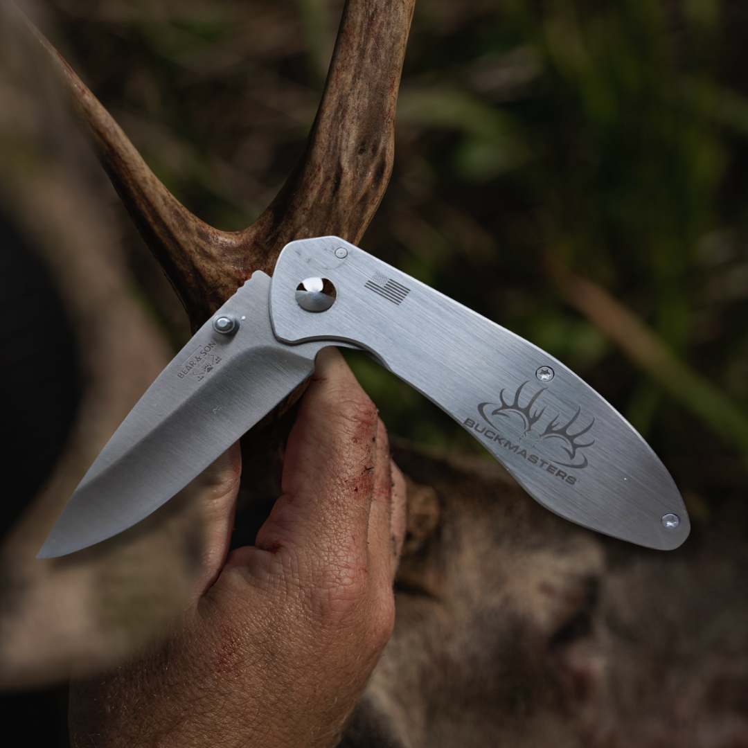 Bear & Son Cutlery Lock Blade Knife + FREE Subscription to Buckmasters