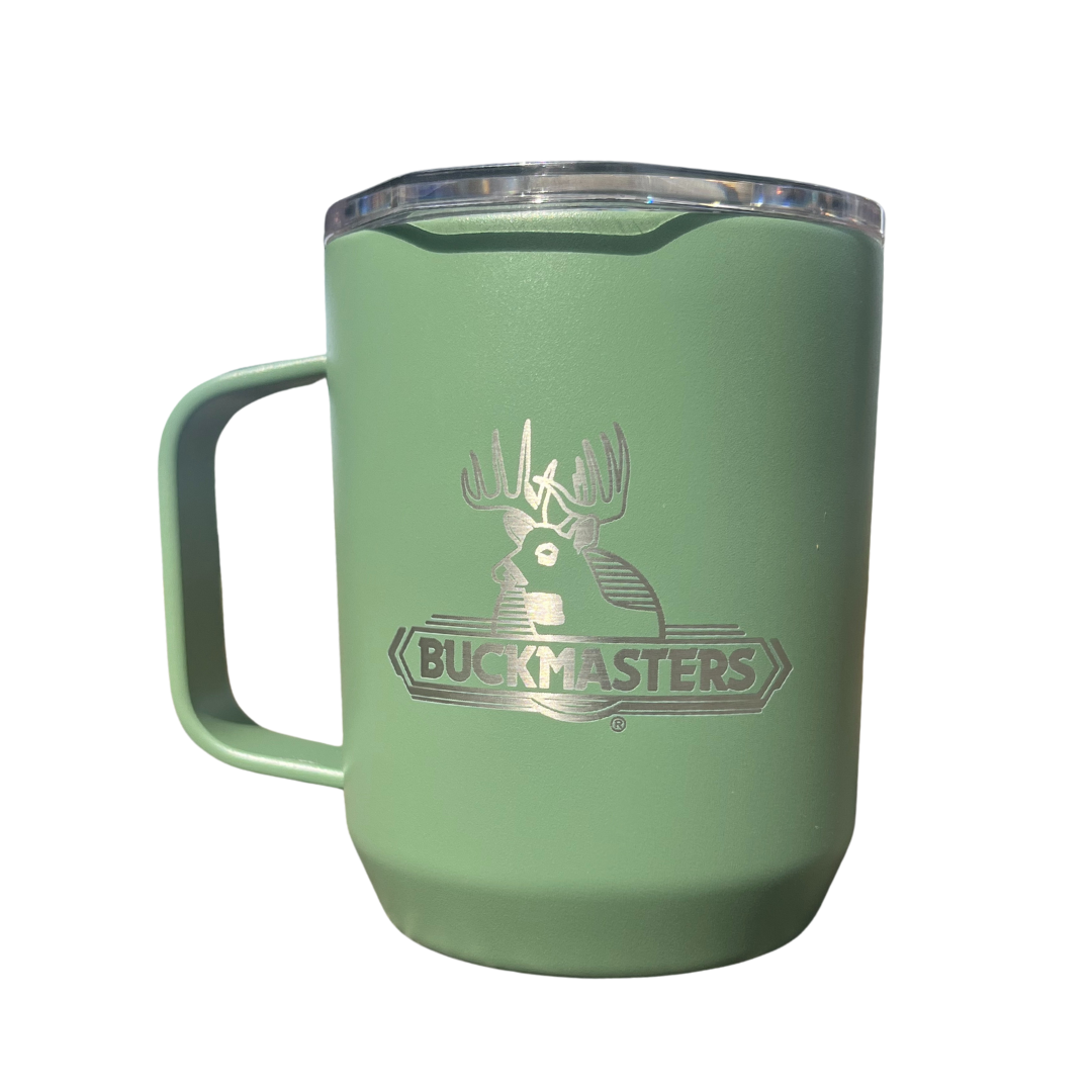 Buckmasters Vintage Logo Moss Camelbak Camp Mug 12 oz